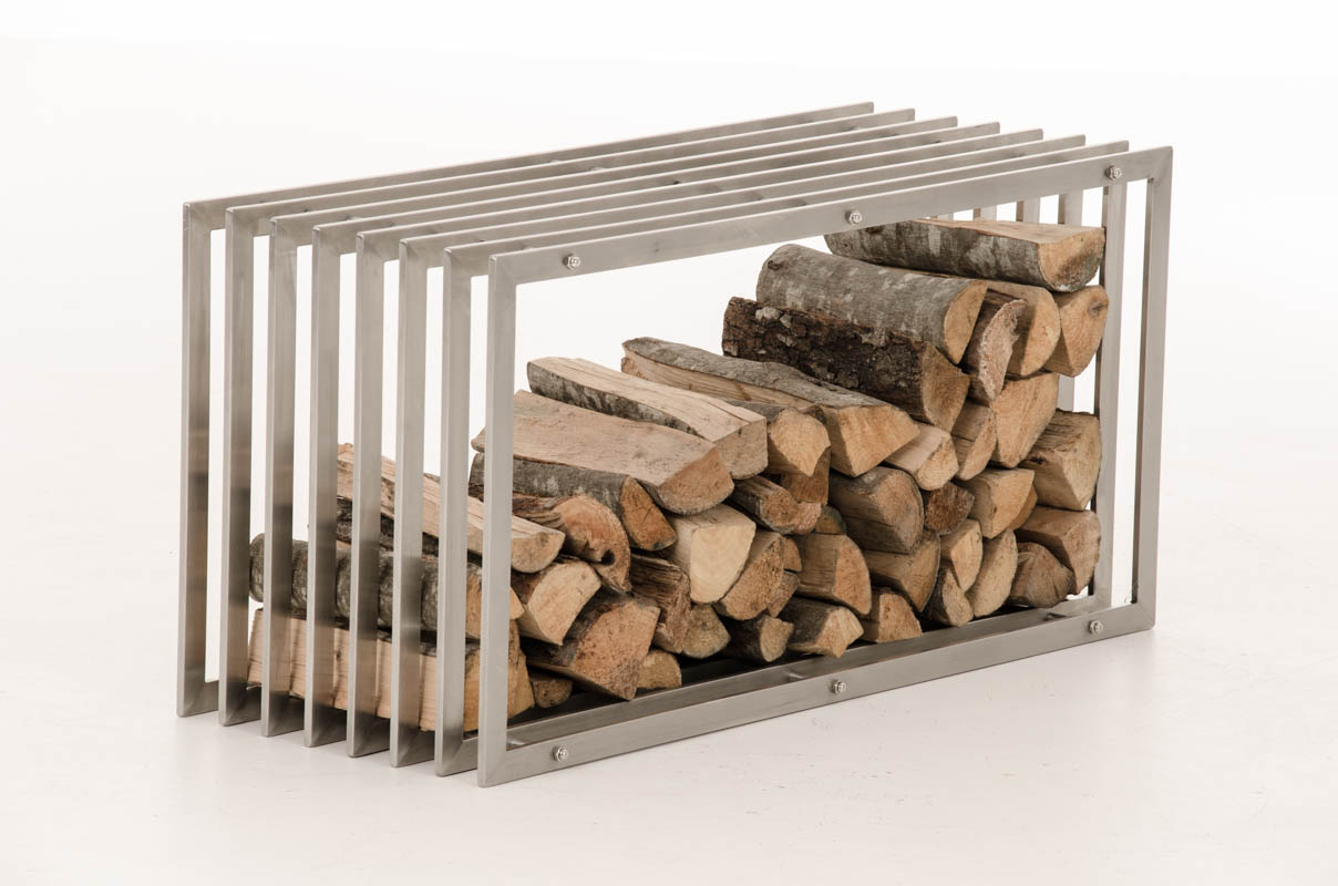 Firewood Rack IRVING Stainless Steel Log Basket Stand Holder Fire Wood Storage EBay